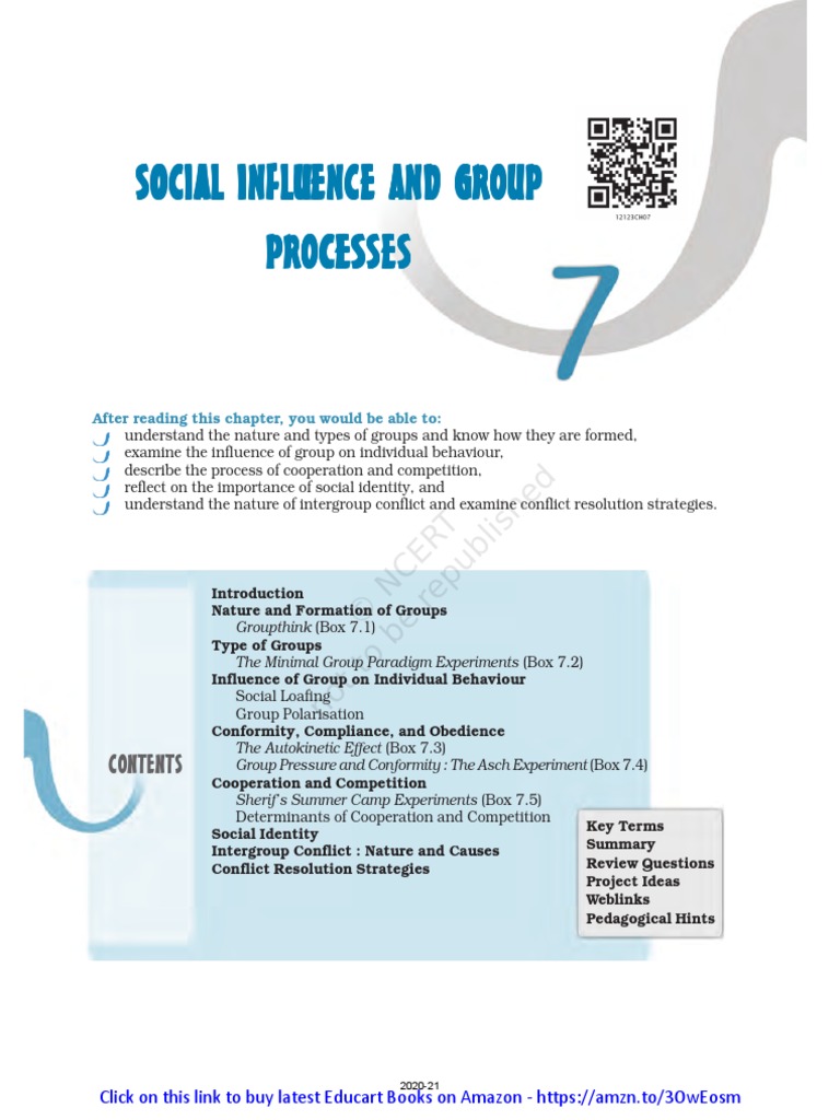 CH 7 - Social Influence and Group | PDF