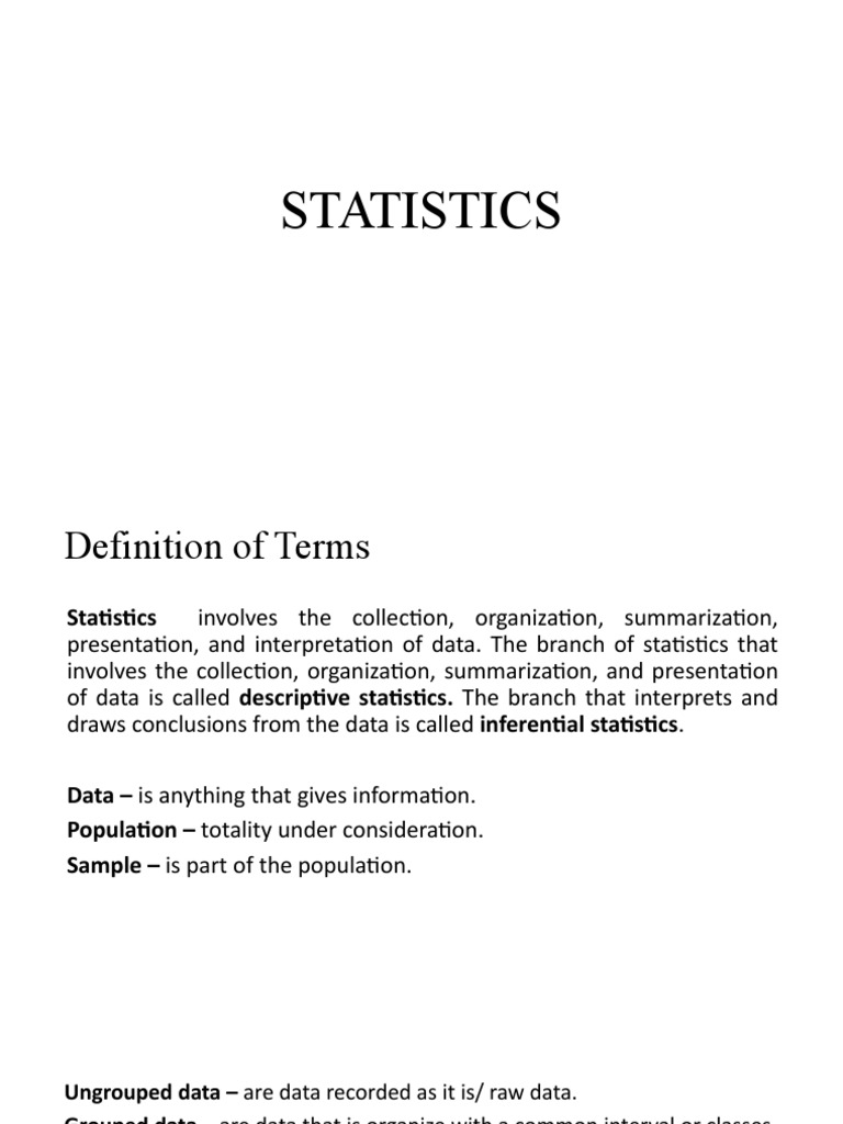 STATISTICS | PDF