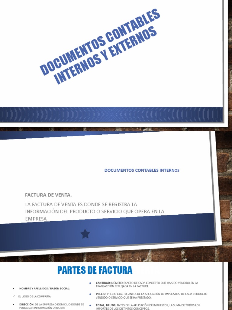 Documentos Contables Internos y Externos | PDF | Factura | Presupuesto