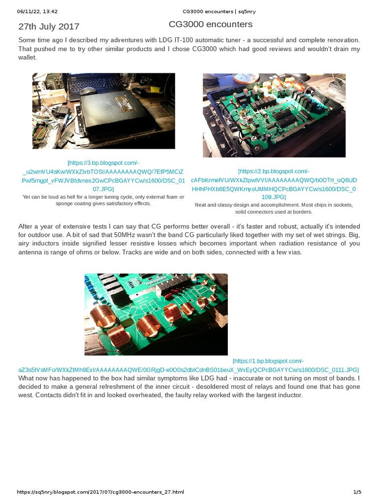 27th July 2017 CG3000 Encounters | PDF | Diode | Telecommunications ...