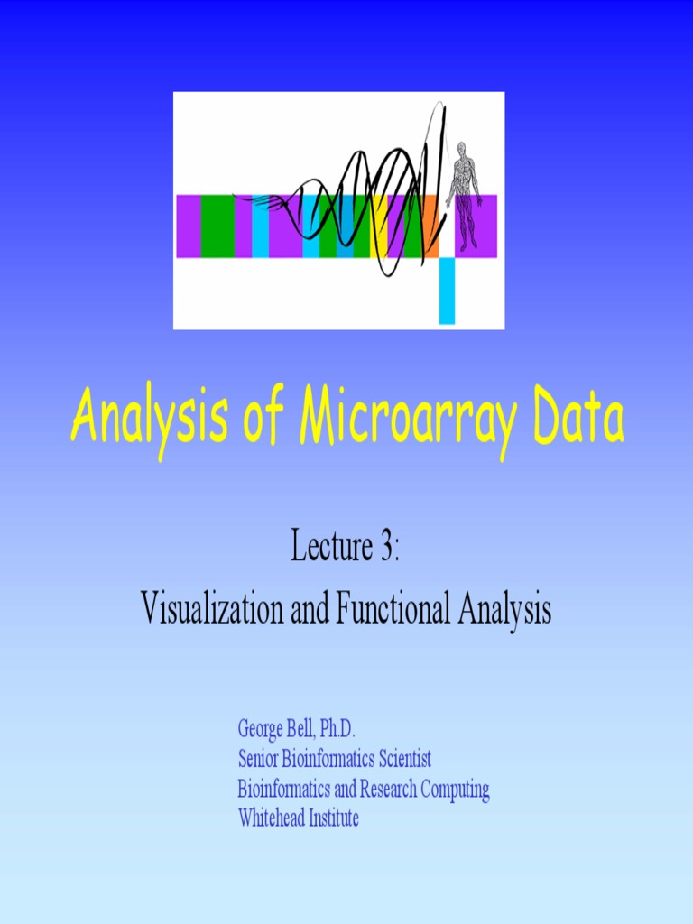 Analysis Of Microarray Data Lecture 3 Visualization And Functional Analysis 2020 08 12 08 02 9988