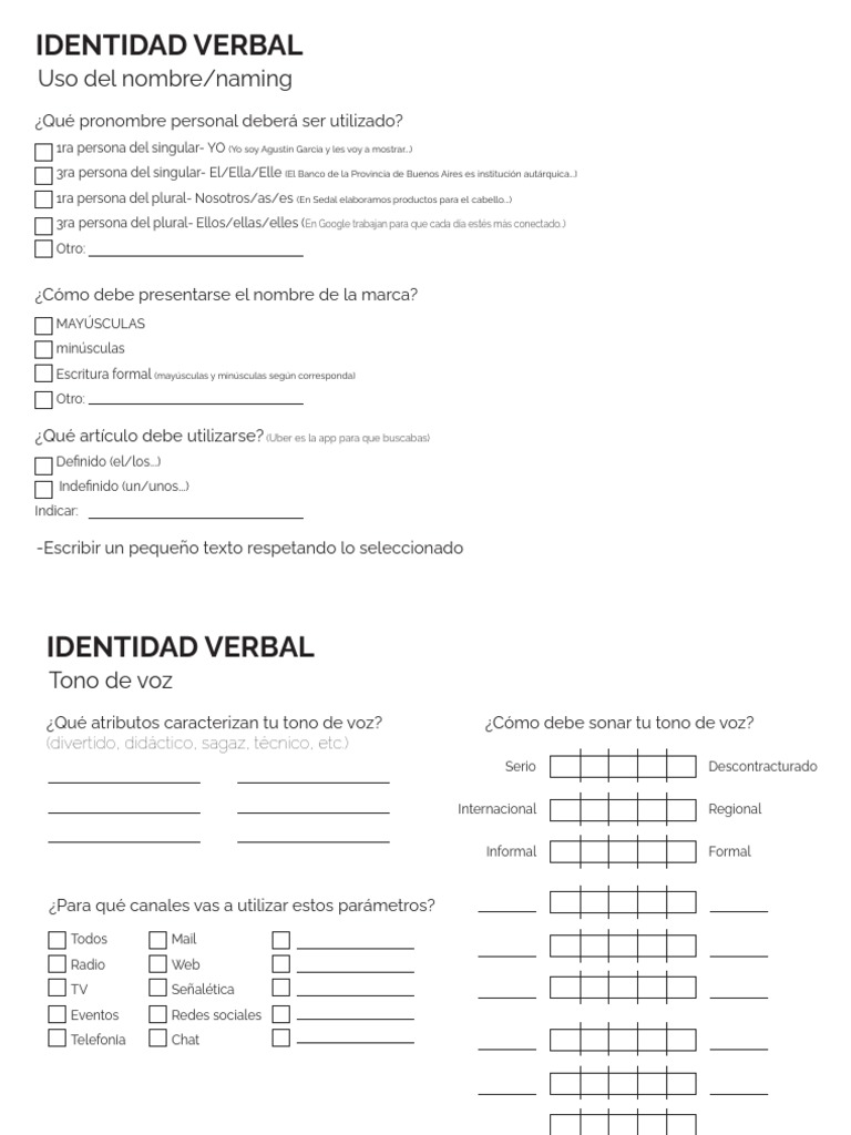 Identidad Verbal | PDF