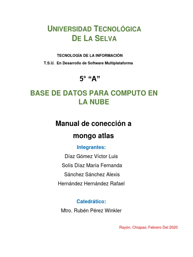 Guía paso a paso para conectar una base de datos en MongoDB Atlas y ... Guía paso a paso para conectar una base de datos en MongoDB Atlas y ...