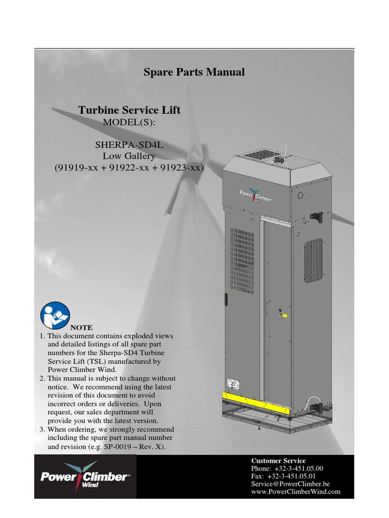 Sherpa-SD4L Spare Parts Manual | PDF | Elevator | Electrical Equipment