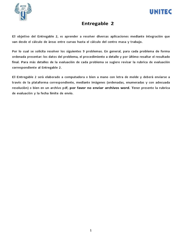 Entregable 2 Semana 4 Calculo Integral-1 | PDF | Integral | Curva