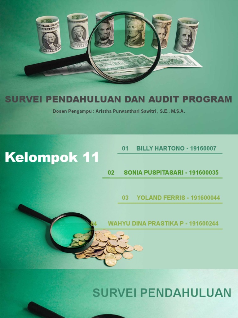 Kel 11 - Survei Pendahuluan Dan Audit Program | PDF | Teknologi & Rekayasa