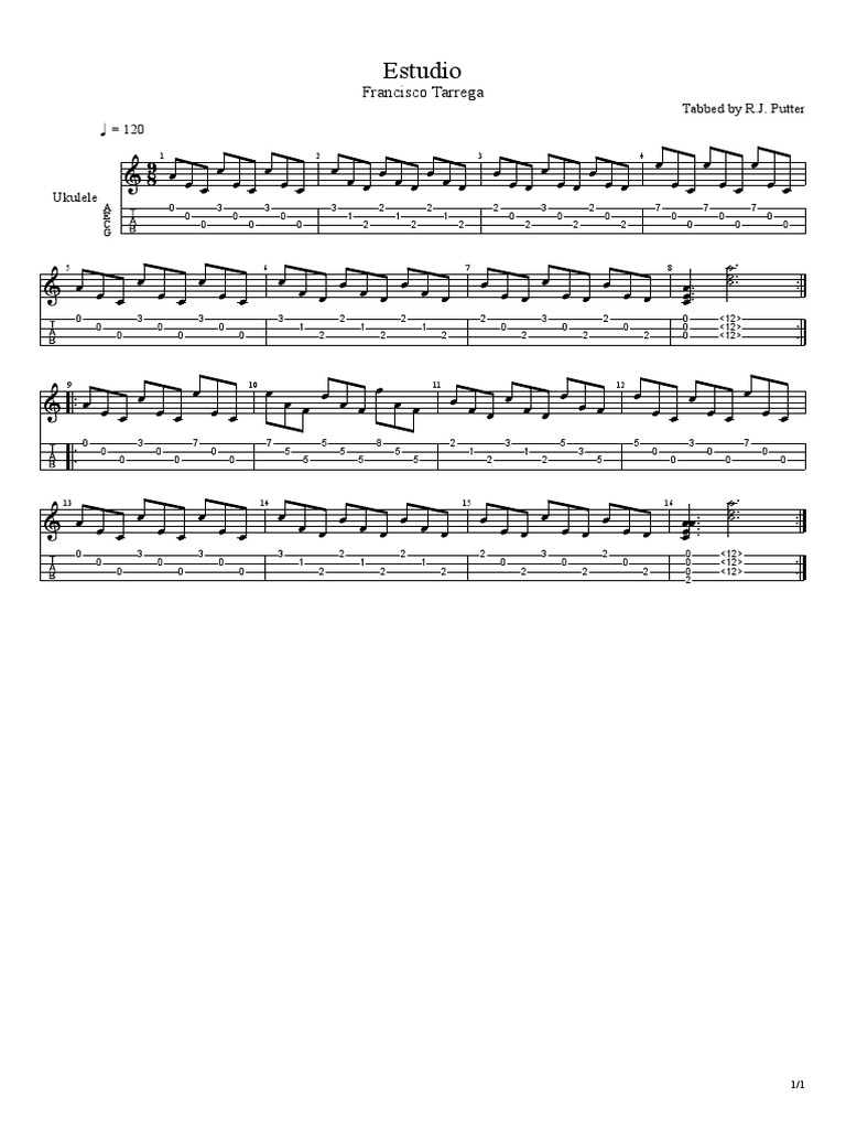 Estudio - Tarrega | PDF