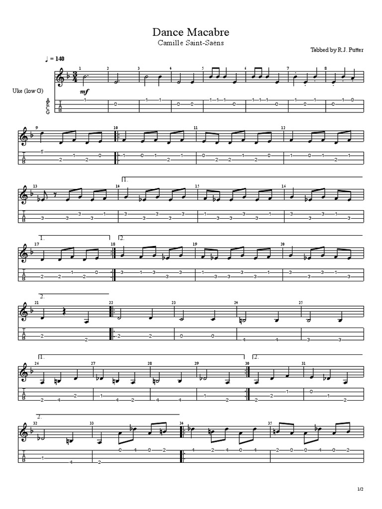 Dance Macabre: Camille Saint-Saëns | PDF