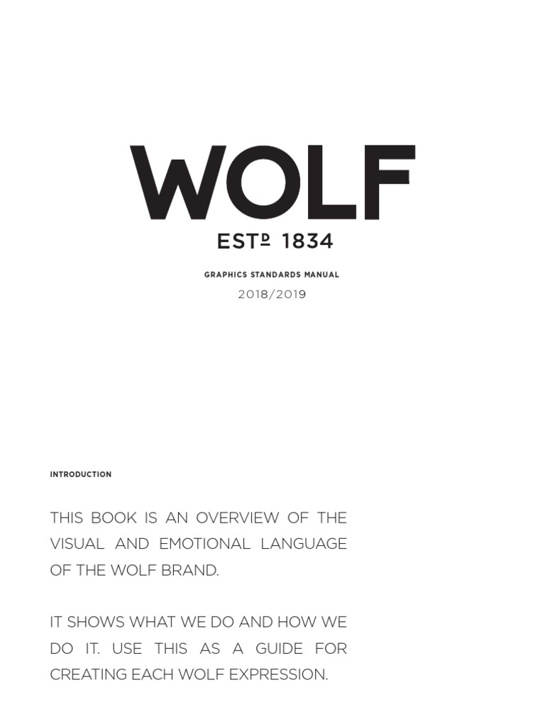 Wolf Branding Style Guide | PDF | Logos | Composition (Visual Arts)