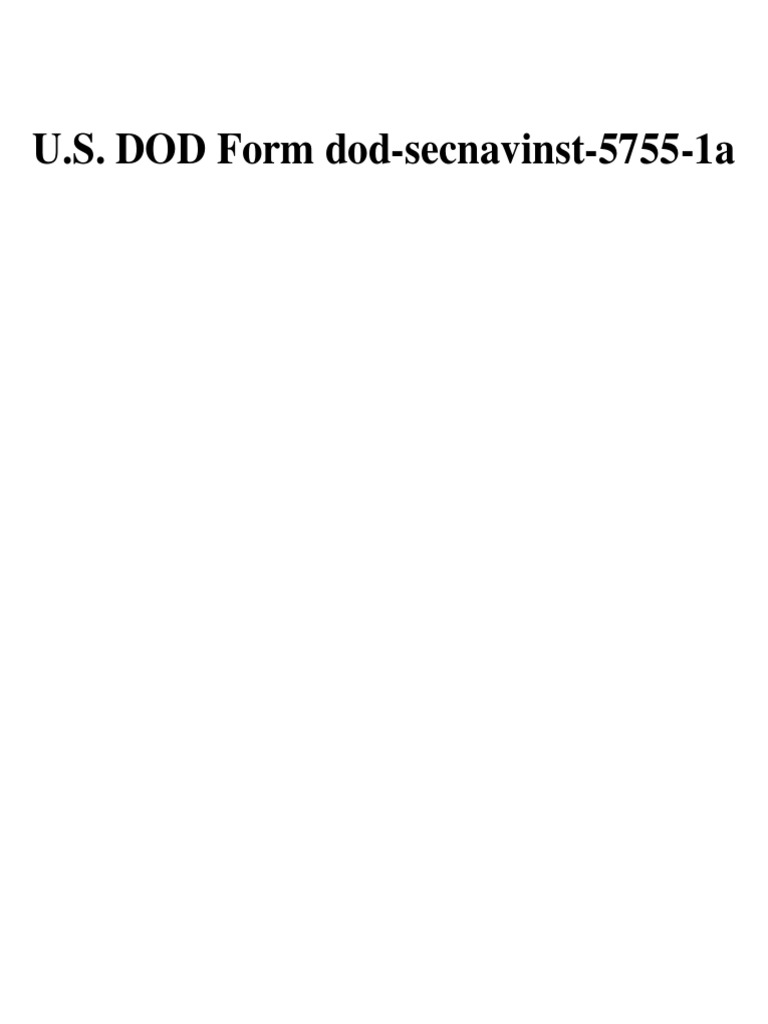 us-dod-form-dod-secnavinst-5755-1a | PDF | Museum | United States Navy