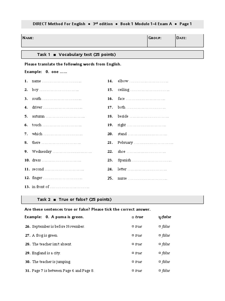 Book 1, Module 1-4 A | PDF | Linguistics | Languages