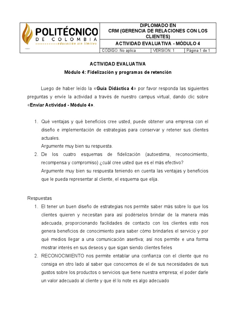Actividad Módulo 4 | PDF