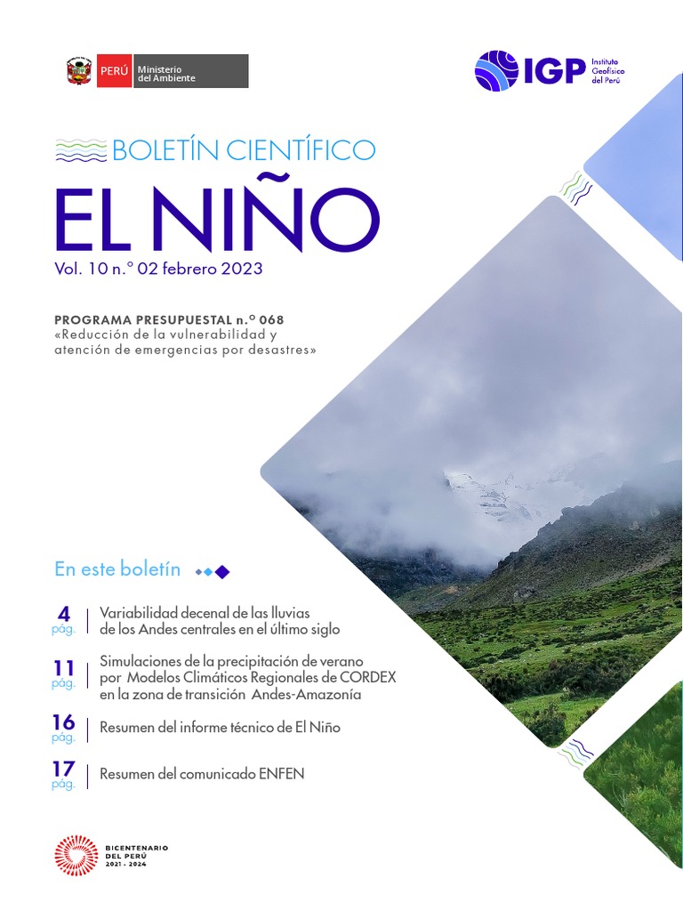 REGEN Boletin Cientifico El Niño Vol.10 No.02 2023 | PDF | El niño | Clima