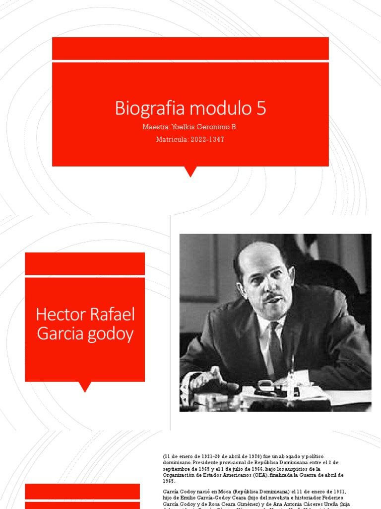 Biografía de Héctor García Godoy | PDF | Ciencias sociales | Viajes y ...