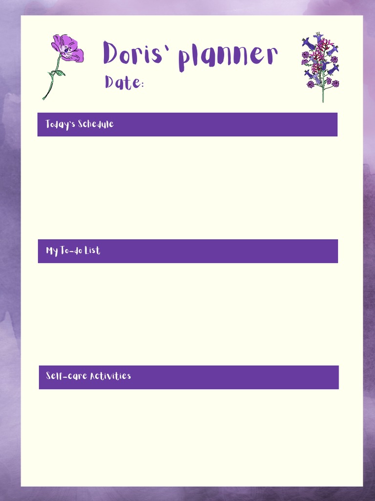 Doris' Planner | PDF