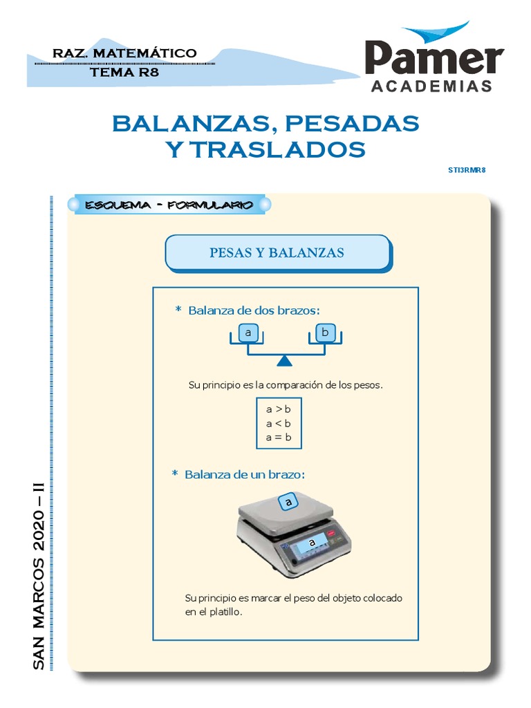 Balanza y Problemas Matemáticos | PDF | Conceptos matemáticos | Matemáticas