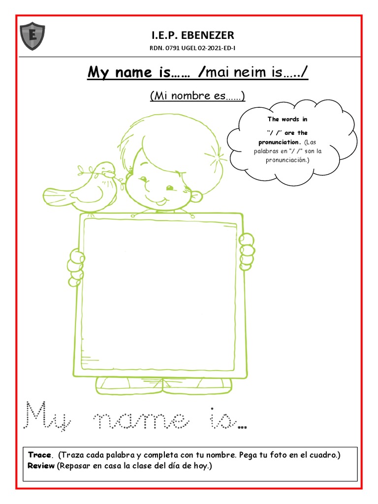 My Name Is /mai Neim Is ../: I.E.P. Ebenezer | PDF