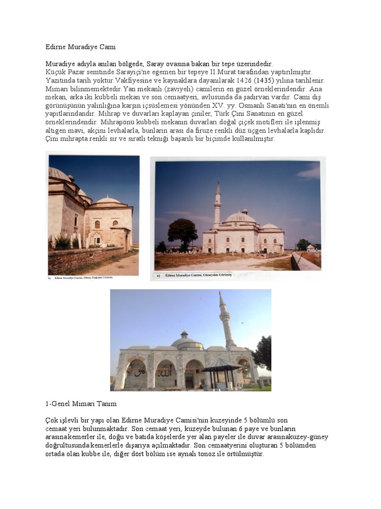 Makale Muradiye Cami | PDF