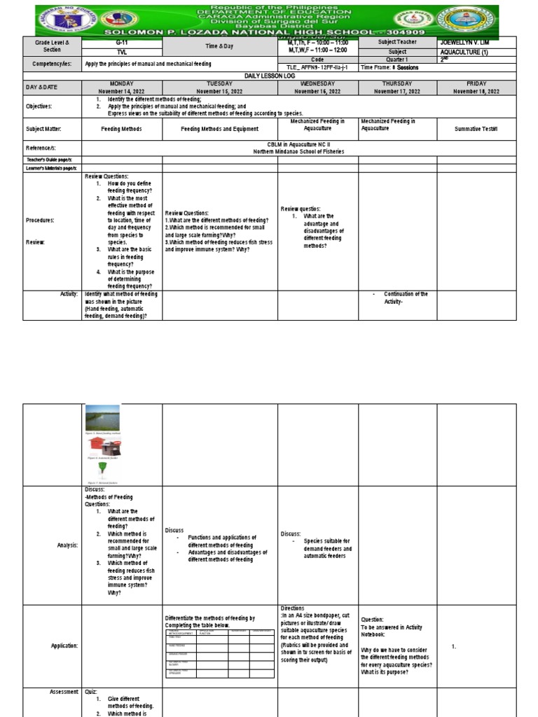 Teacher's Guide Page/s: Learner's Materials Page/s | Download Free PDF | Aquaculture