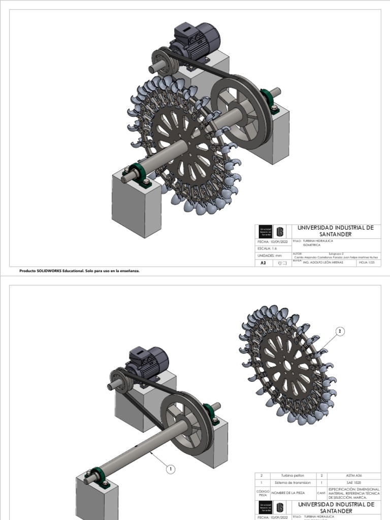 Camilo Castellanos - Felipe Martinez - Planos Sistema Mecanico ...