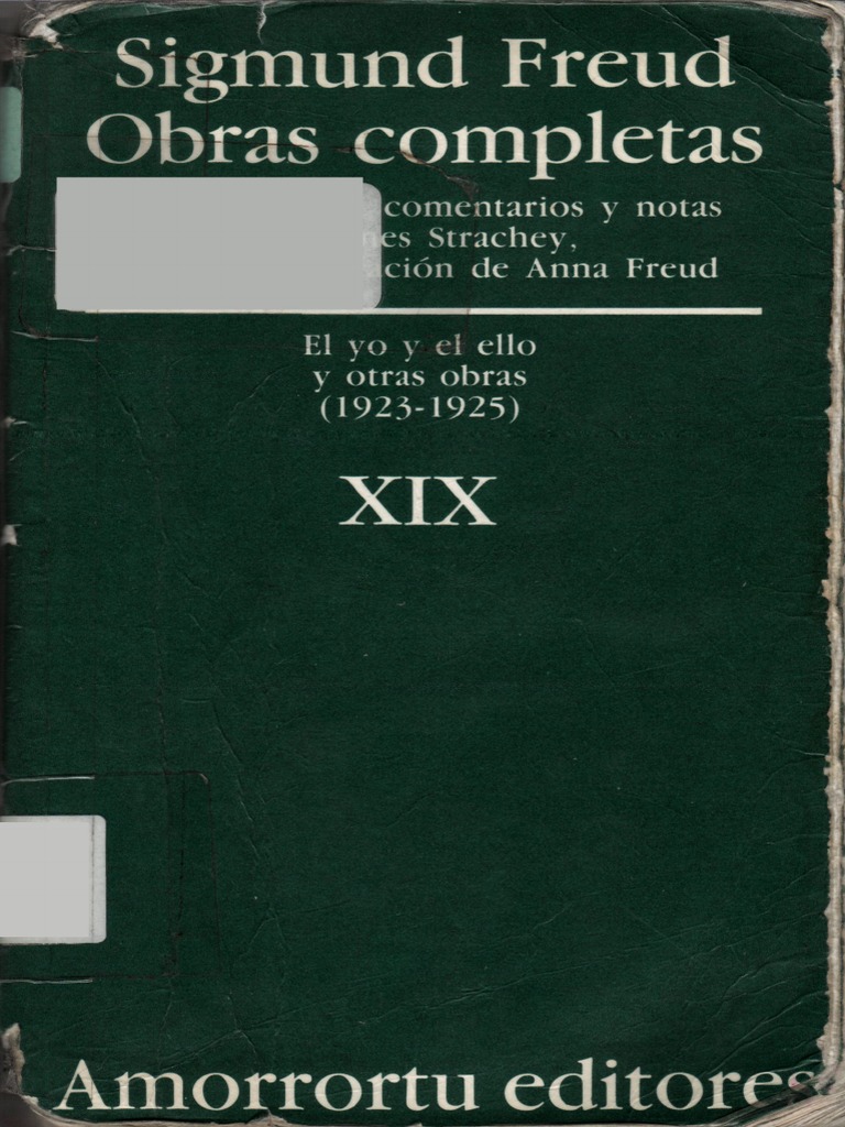 Sigmund Freud Obras Completas: Comentarios V Notas Es Strachev. Ción de ...