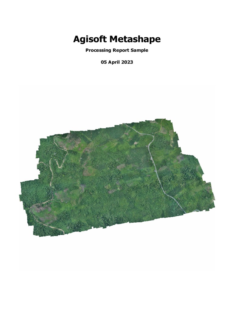 Agisoft Metashape: Processing Report Sample | PDF | Camera | Pixel