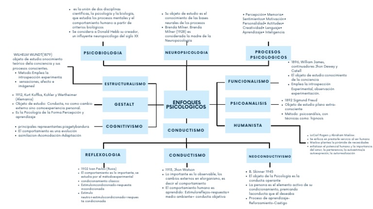 Blue Professional Extensive Mind Map Graph | PDF | Sicología | Behaviorismo