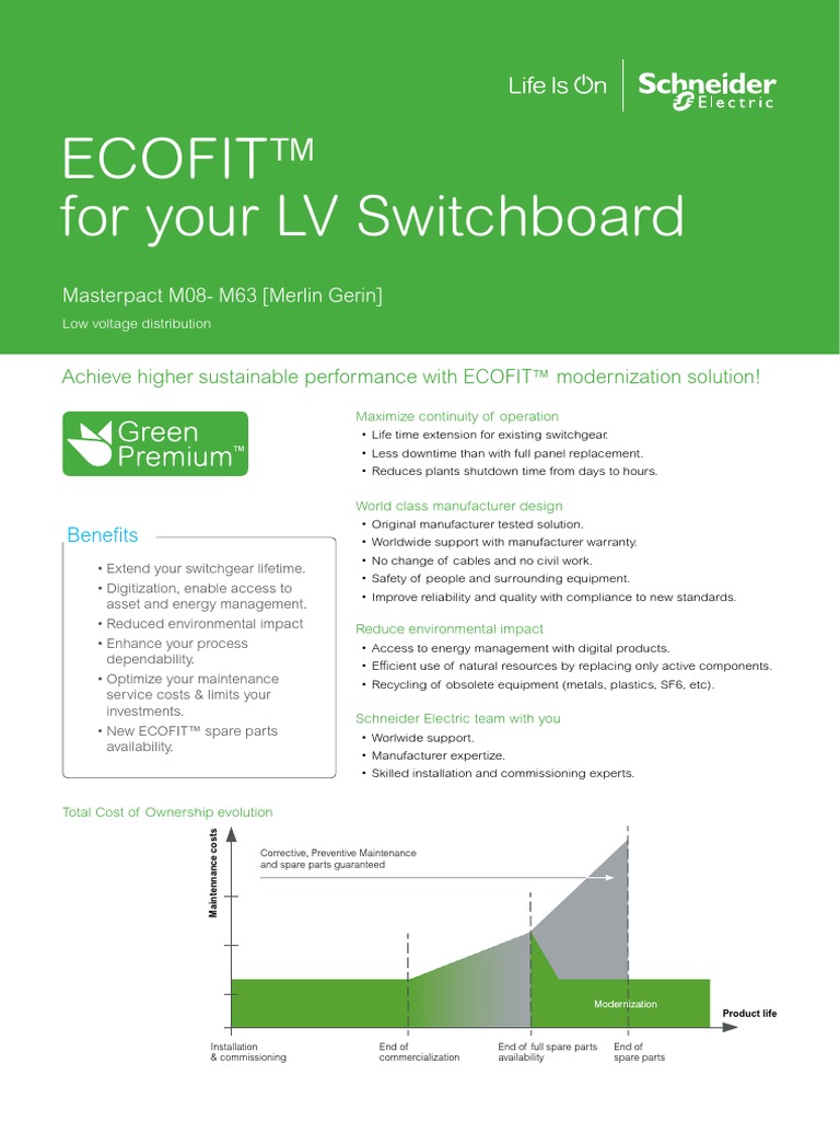 Ecofit™ For Your LV Switchboard: Masterpact M08-M63 (Merlin Gerin) | PDF | Electricity ...