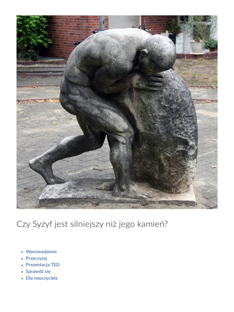 Czy Syzyf Jest Silniejszy Niż Jego Kamień?: Wprowadzenie Przeczytaj ...