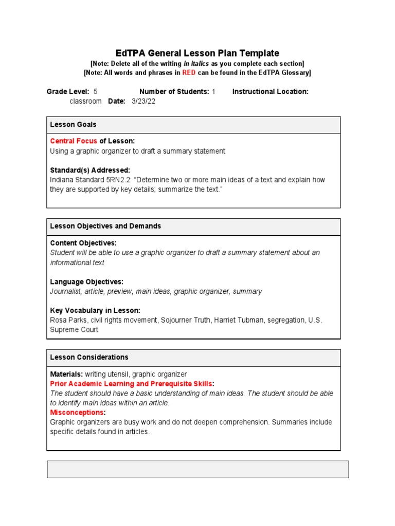 Ed 308 Lesson 6 | PDF | Lesson Plan | Cognition