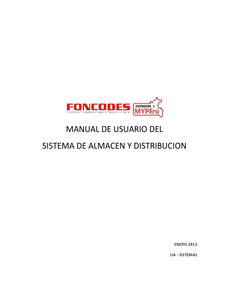 Manual SAD: Gestión de Almacenes y Distribución | PDF | Ventana ...