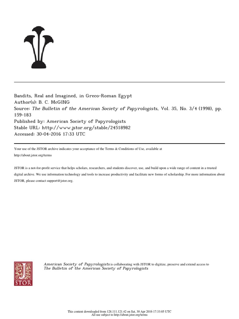 Bandits in Ancient Greece | PDF | Police