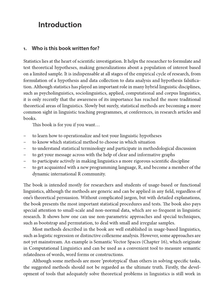 How To Do Linguistics With R by Natalia Levshina (2015) - Introduction ...