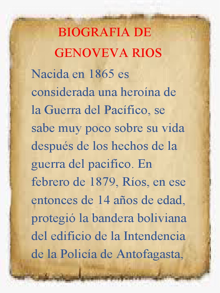 Biografia de Genoveva Rios | PDF
