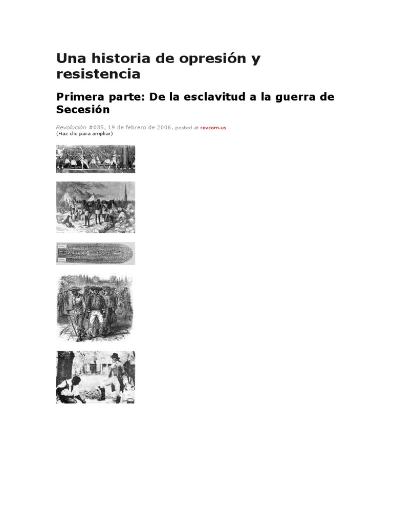 La Guerra de Secesión | PDF | Estados confederados de América | Unión ...