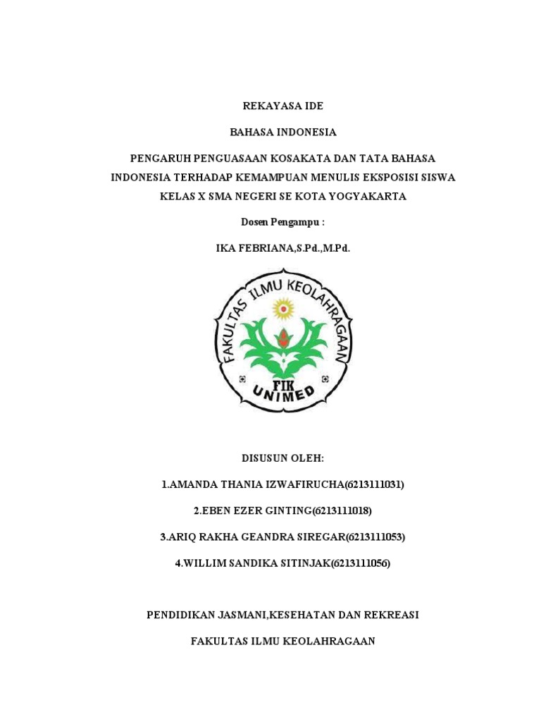 Pengaruh Kosakata & Tata Bahasa pada Menulis Eksposisi | PDF