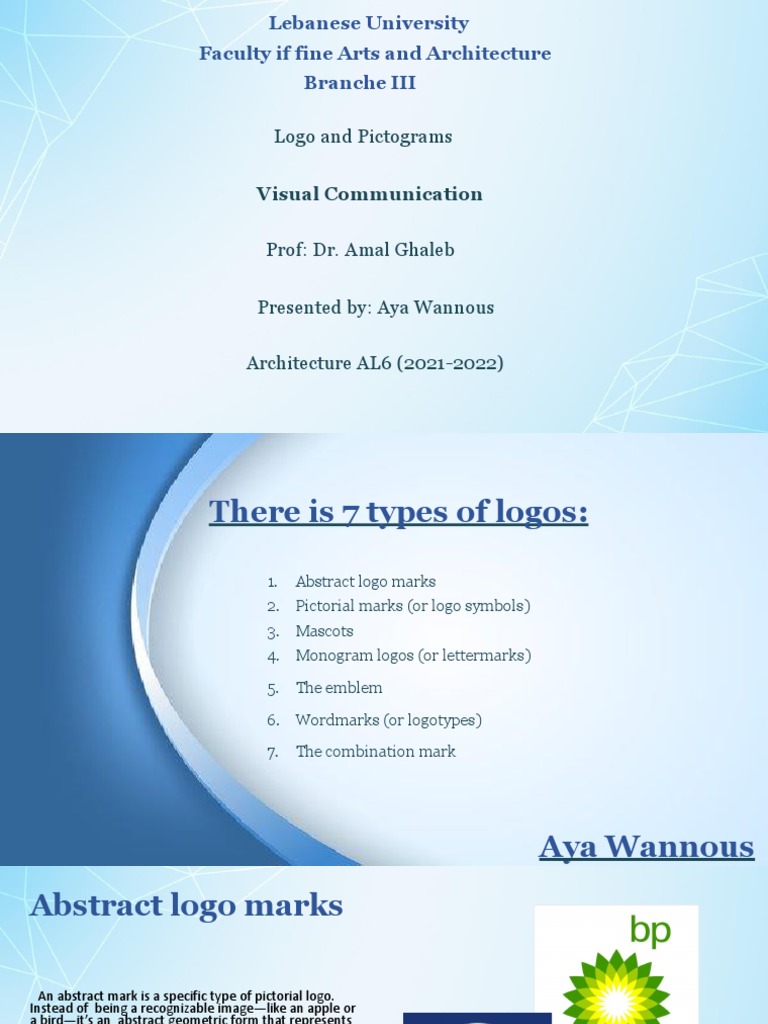 Logo and Pictograms: Visual Communication | PDF | Logos | Brand