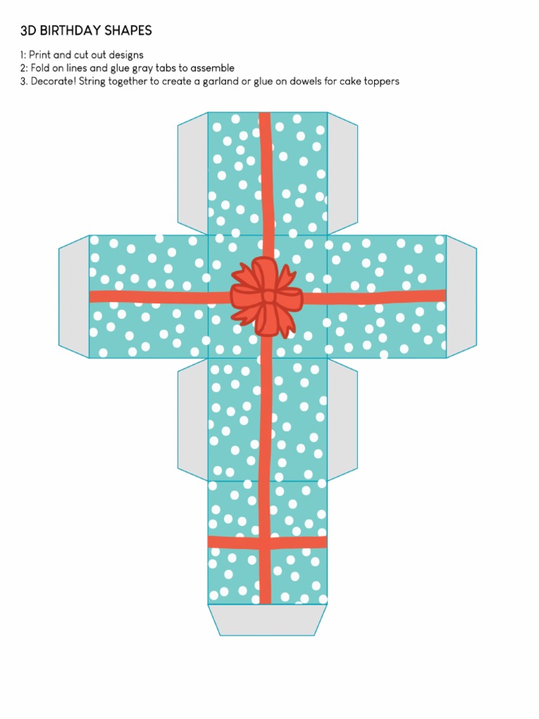 3D - Shapes Cajas Armables | PDF