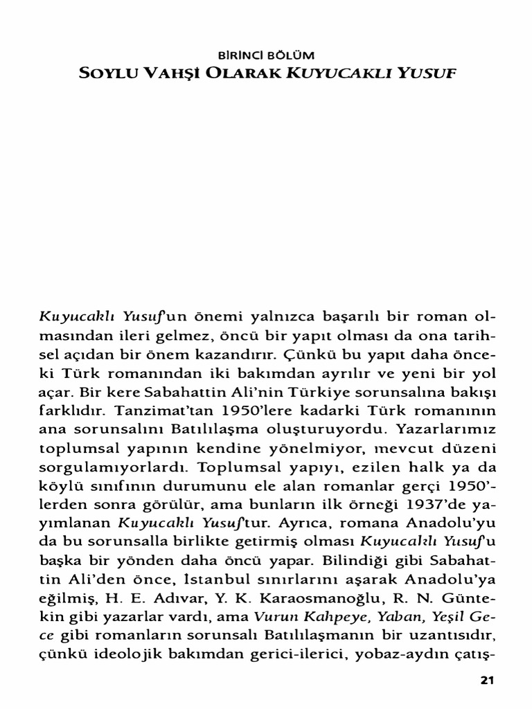 Kuyucaklı Yusuf | PDF