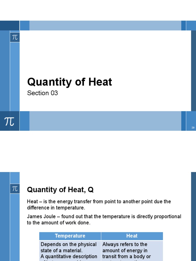 Quantity of Heat | PDF | Heat | Temperature