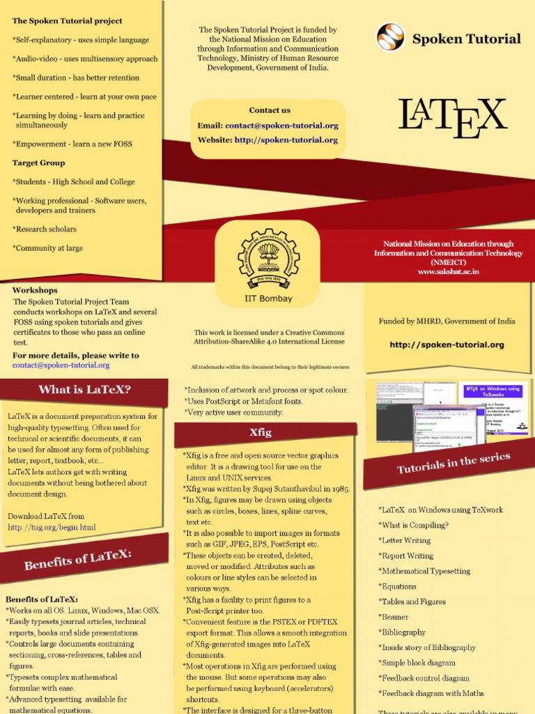 LaTeX Brochure English | PDF