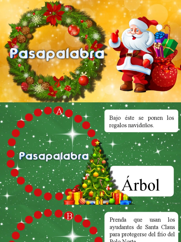 Pasapalabra de Navidad | PDF | Papá Noel | Navidad
