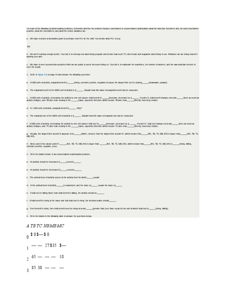 Atbtcnbmbmc | PDF | Marginal Cost | Mathematical Optimization