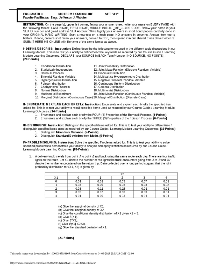 Untitled | PDF | Probability Distribution | Statistical Theory