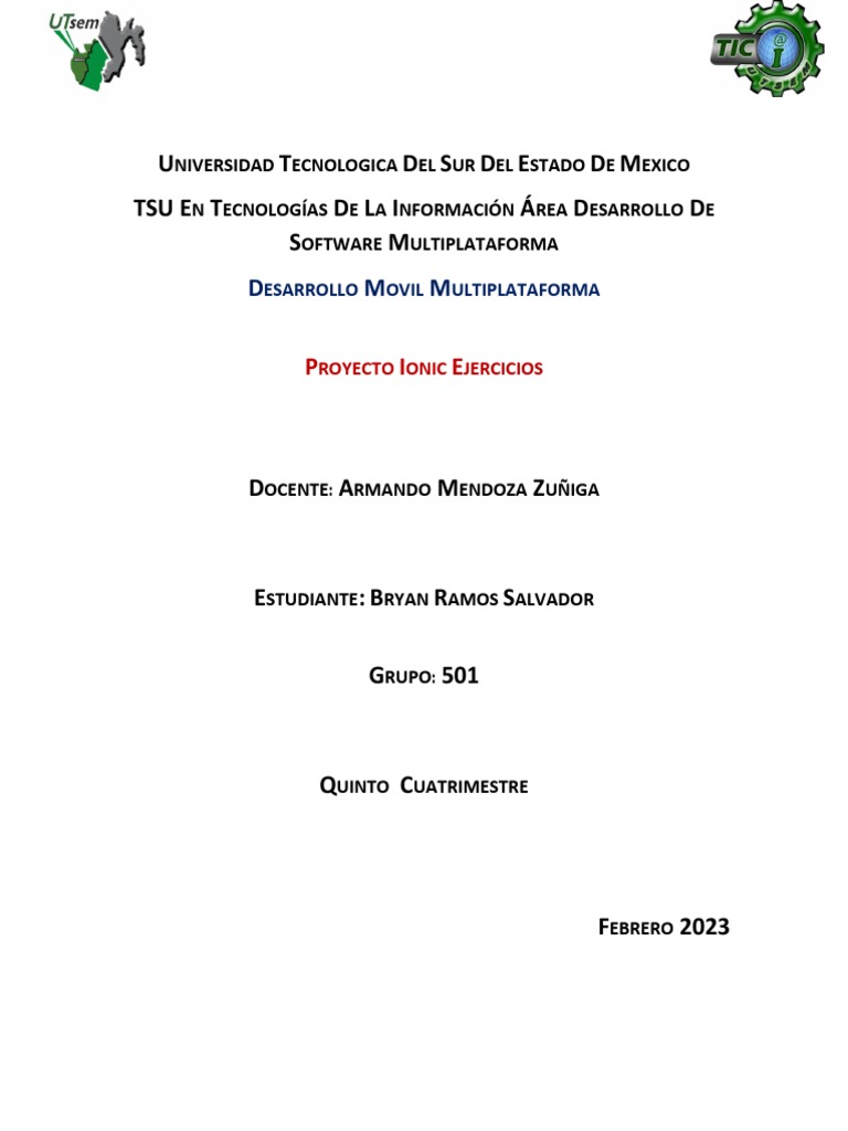 Ejercicios Ionic | PDF | Visión | Arco iris
