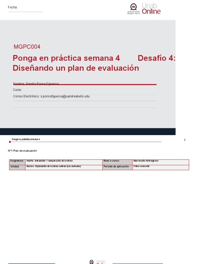 Sandra Ponce Tarea4 | PDF | Evaluación | Aprendizaje