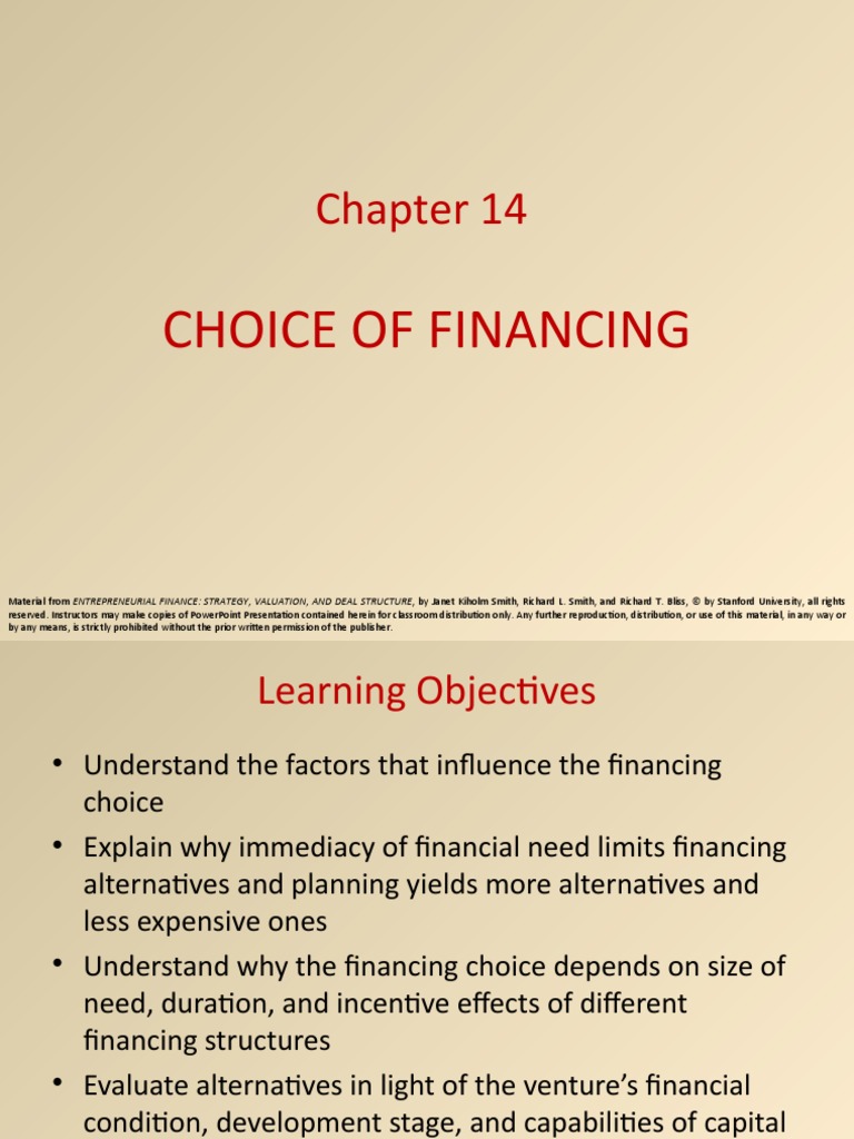 Chapter 14 | PDF | Venture Capital | Corporate Finance