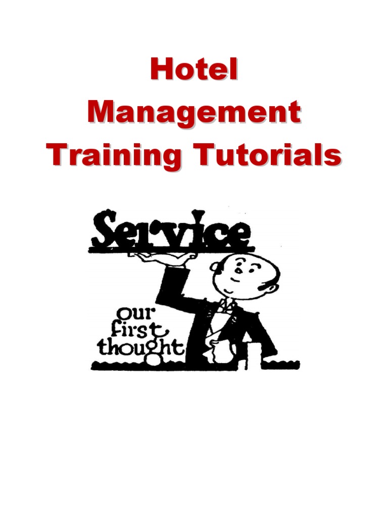 Hotel Management Training Guide | PDF | Waiting Staff | Restaurants