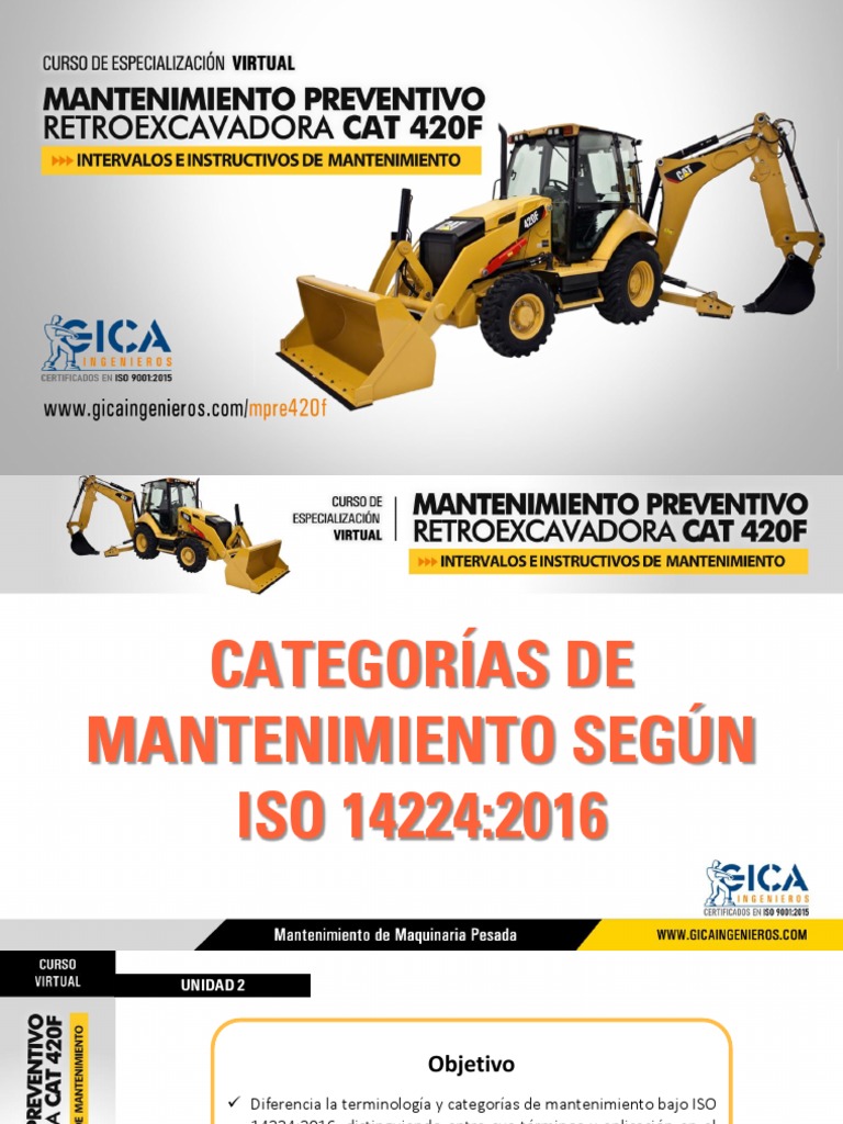 2.2. PR - Categorías de Mantenimiento Según ISO 14224 | PDF