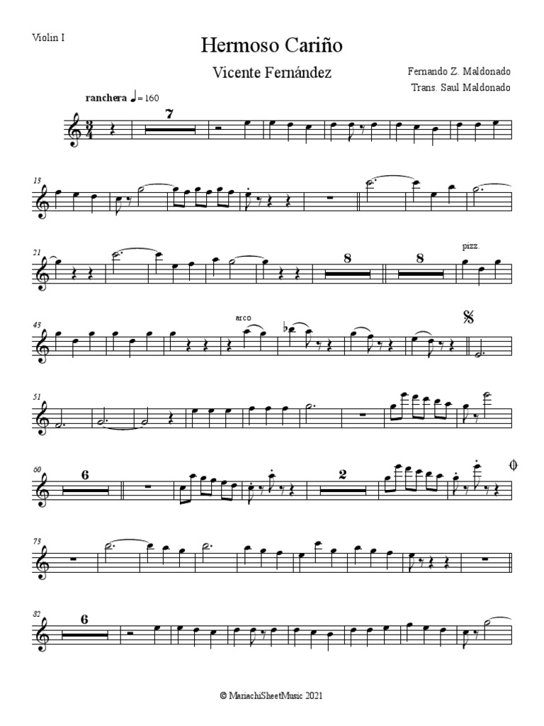 Hermoso cariño - Vicente Fernandez | PDF